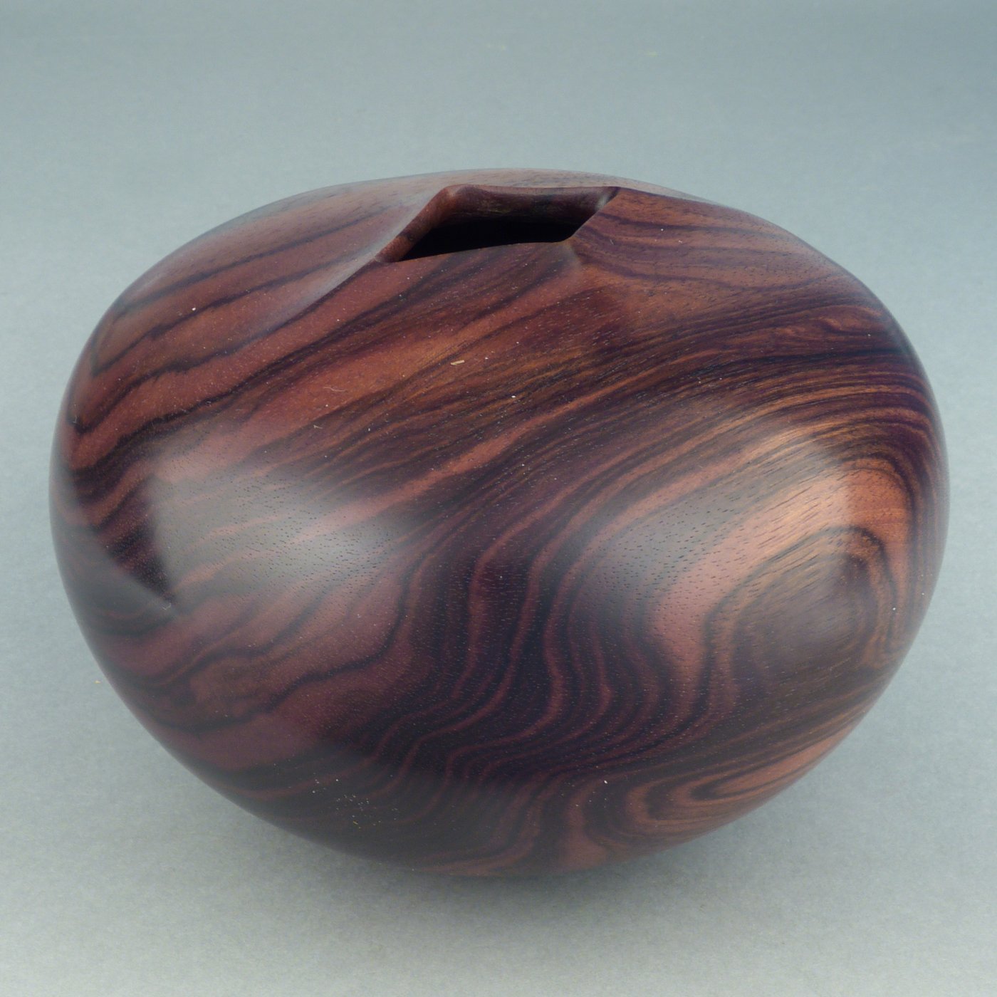 Hand Turned Ebony Wooden Vessel by Nathan Hart, 2006 | Shiprock Santa Fe